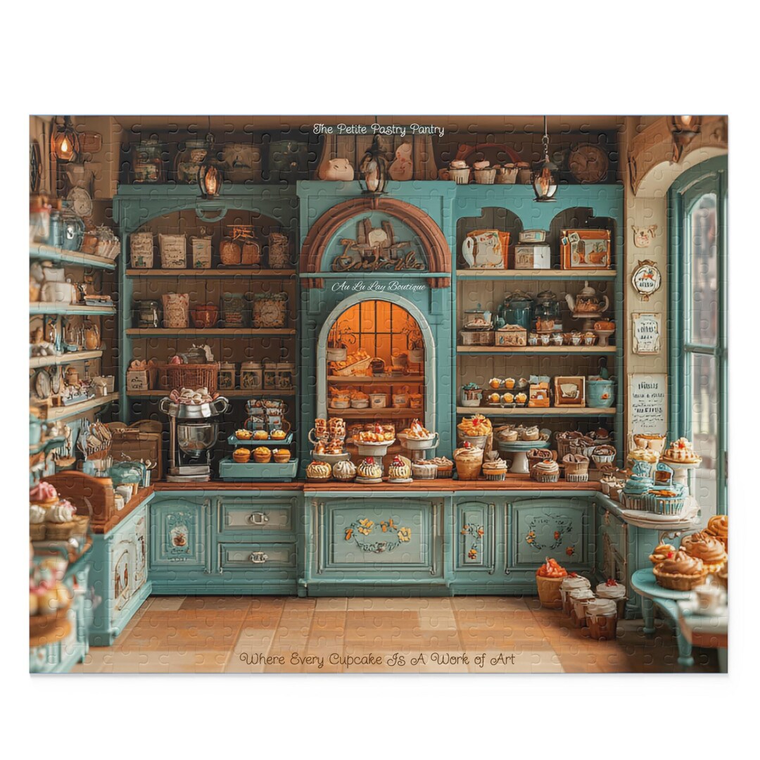 Petite Pastry Pantry Puzzle: Whimsical Bakery Kitchen Jigsaw - Etsy UK