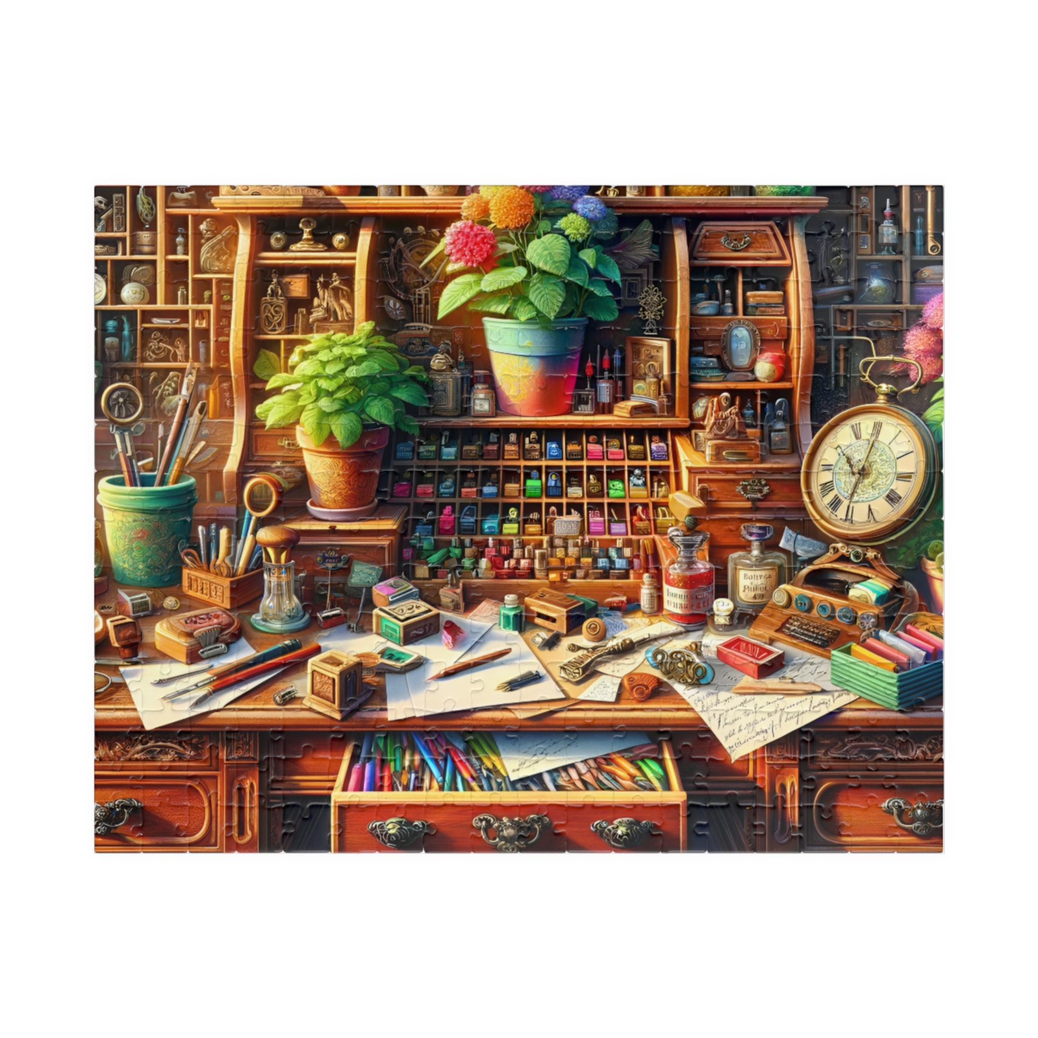The Curious Collector's Roll Top Desk Puzzle 110, 252, 520, 1014-piece ...