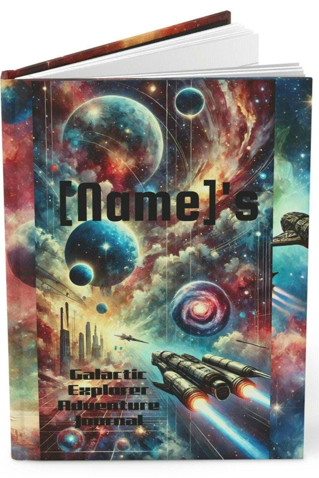 Personalized Sci-fi Adventure Journal: Galactic Space Design - Etsy