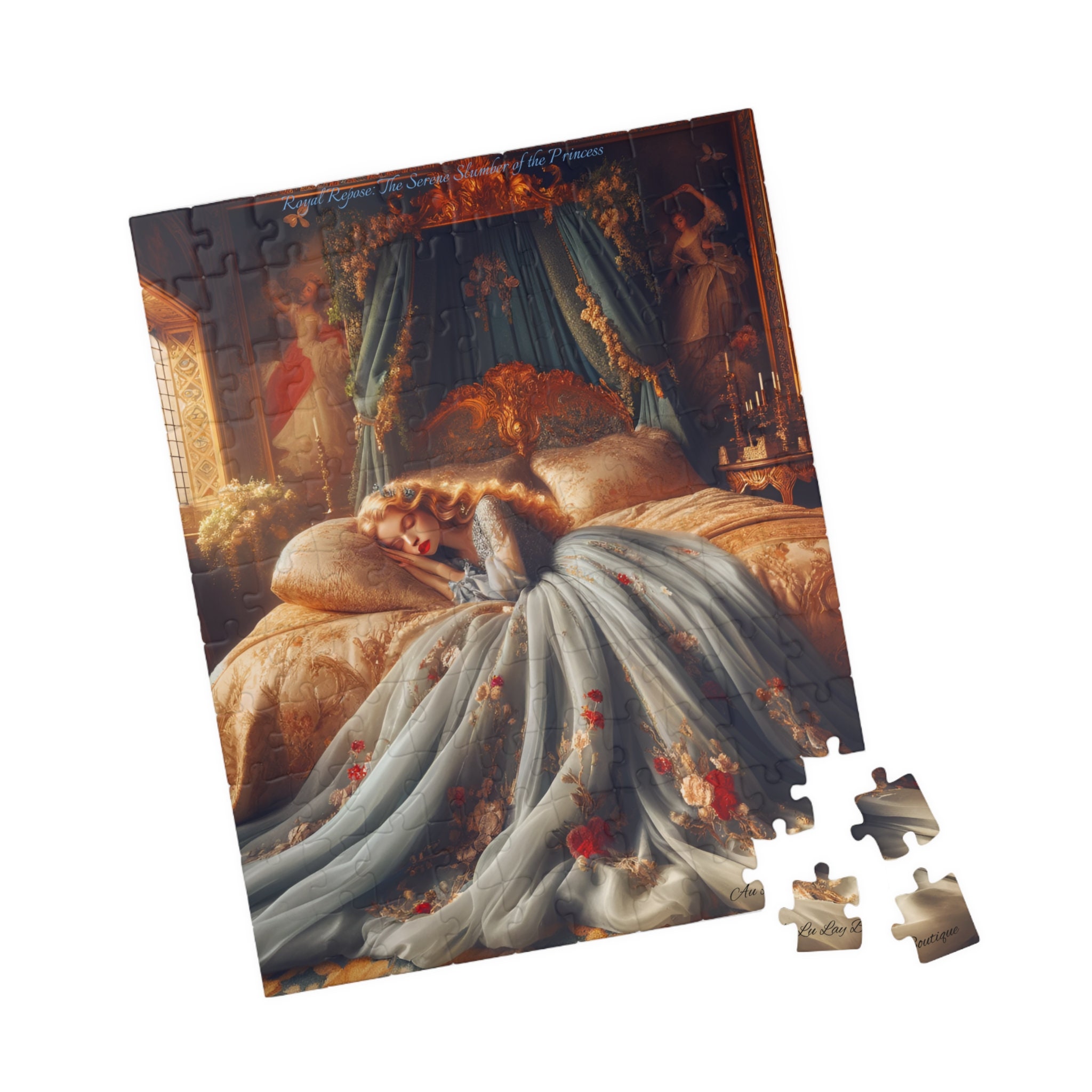 Princess Puzzle Royal Jigsaw Castle, Unique Gift for Blonde Queen ...