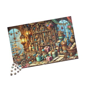 Pirate Curio Cabinet Jigsaw, Treasure-filled Puzzle, Unique Tabletop ...