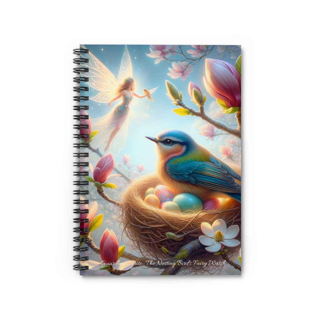 Guardian Sprite: the Nesting Bird's Fairy Watch Spiral Notebook Ruled ...