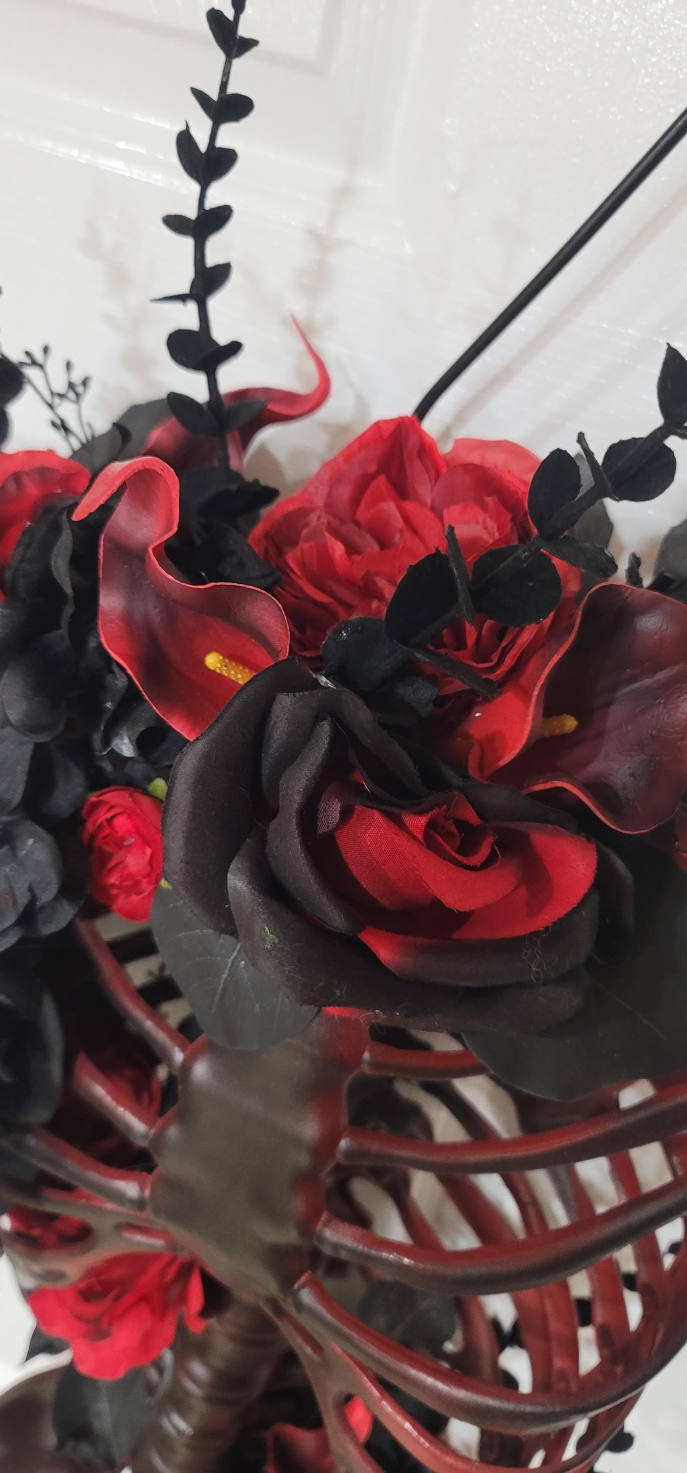 Moody Spooky Deep Halloween Skeleton Ribcage Wall Decor - Etsy