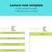 Lecture Notes Template (university / College / School / Study) - Etsy