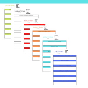 Lecture Notes Template (university / College / School / Study) - Etsy