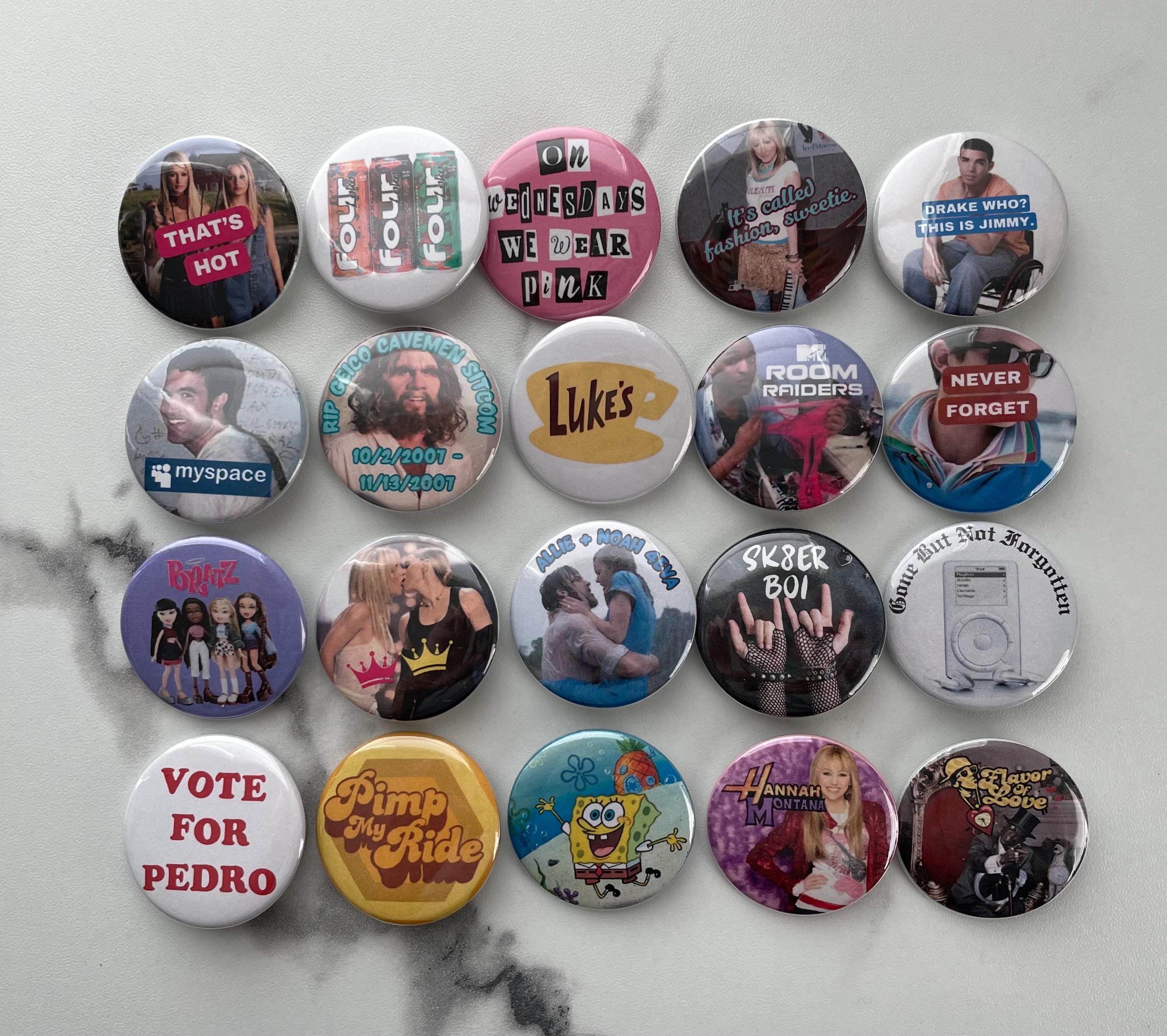 2000s Buttons or Magnets: 2000s Party Favors - Etsy