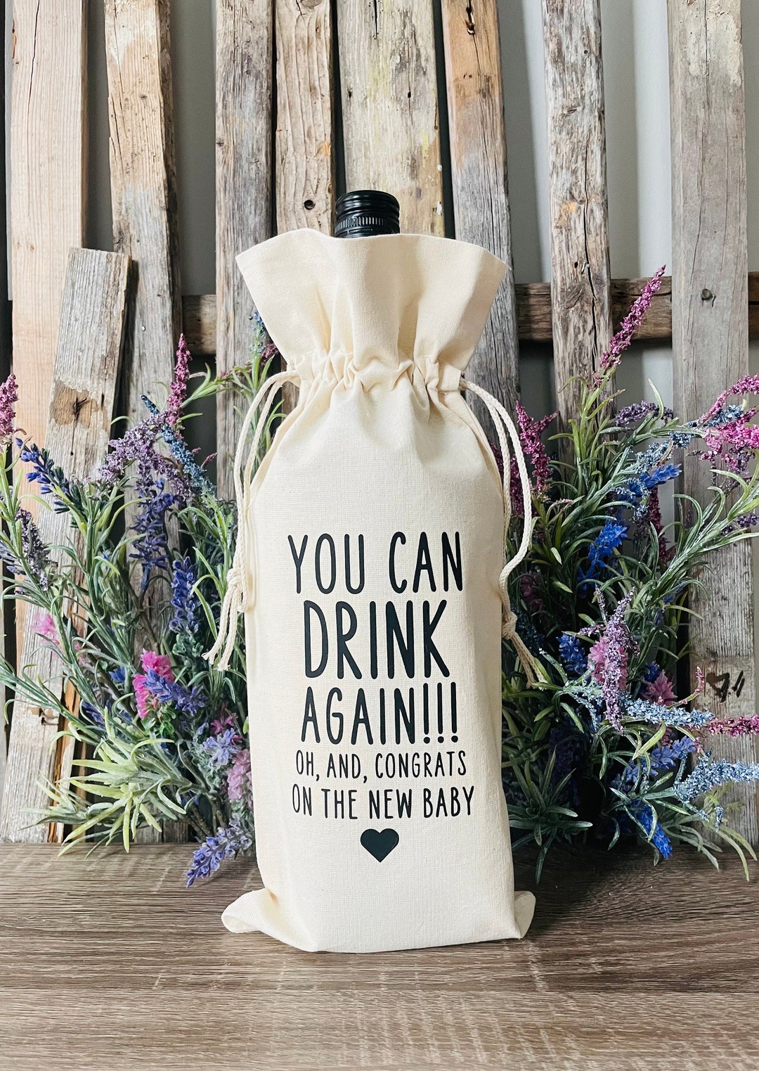 New Mom Wine Bag: Funny Postpartum Gift - Etsy