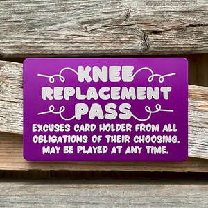 Knee Replacement Card, Knee Replacement Surgery, Knee Surgery Gift ...