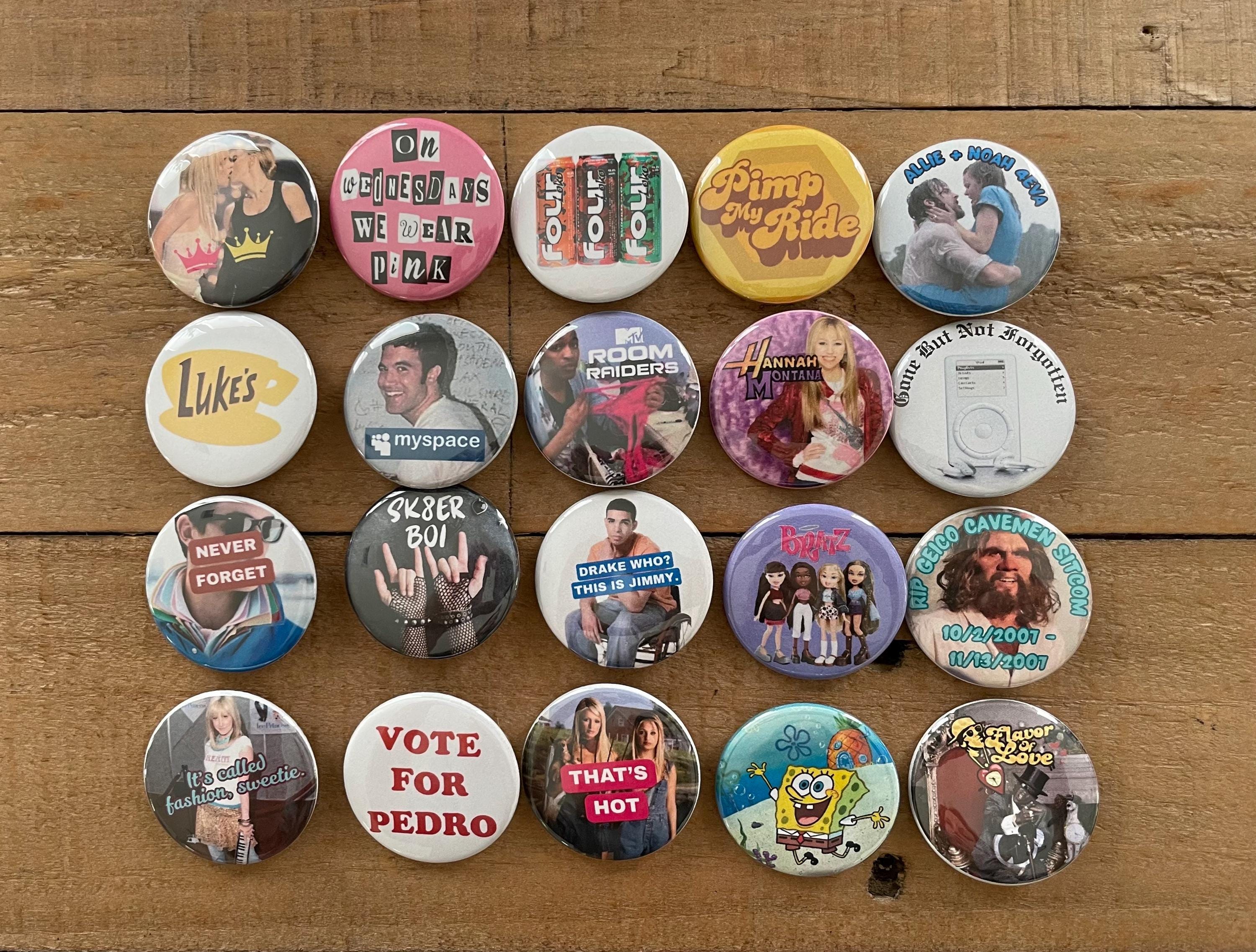 2000s Buttons or Magnets: 2000s Party Favors - Etsy