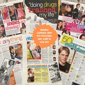 90s Nostalgia Gift Box: Pencil Case With Trinkets, Candy and Activities ...