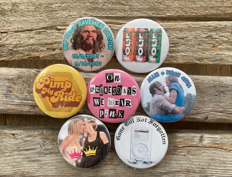 2000s Buttons or Magnets: 2000s Party Favors - Etsy