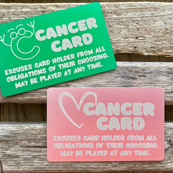 Funny Cancer Card - Etsy