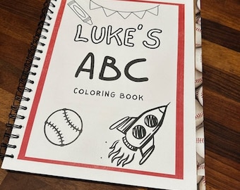 Custom Personalized Coloring Book - Etsy