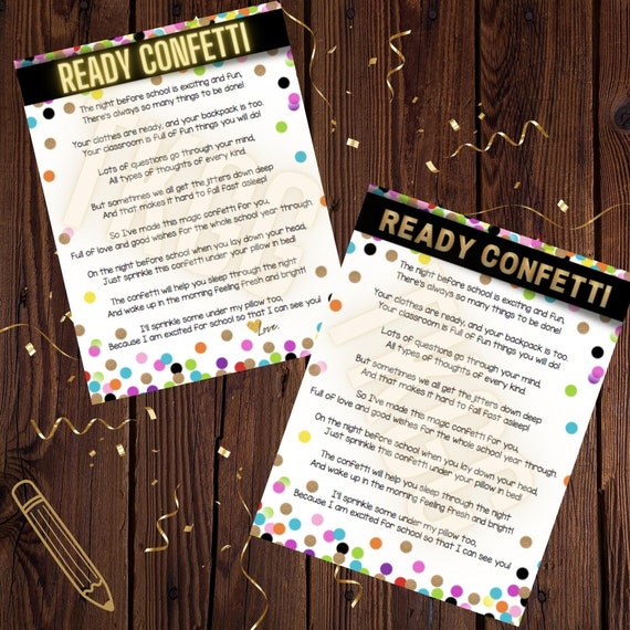 Ready Confetti Letter - Etsy