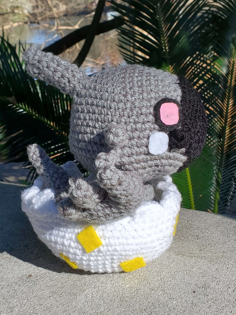 Crochet Final Fantasy Inspired Chocobo Plush Goth Chocobo Crochet ...