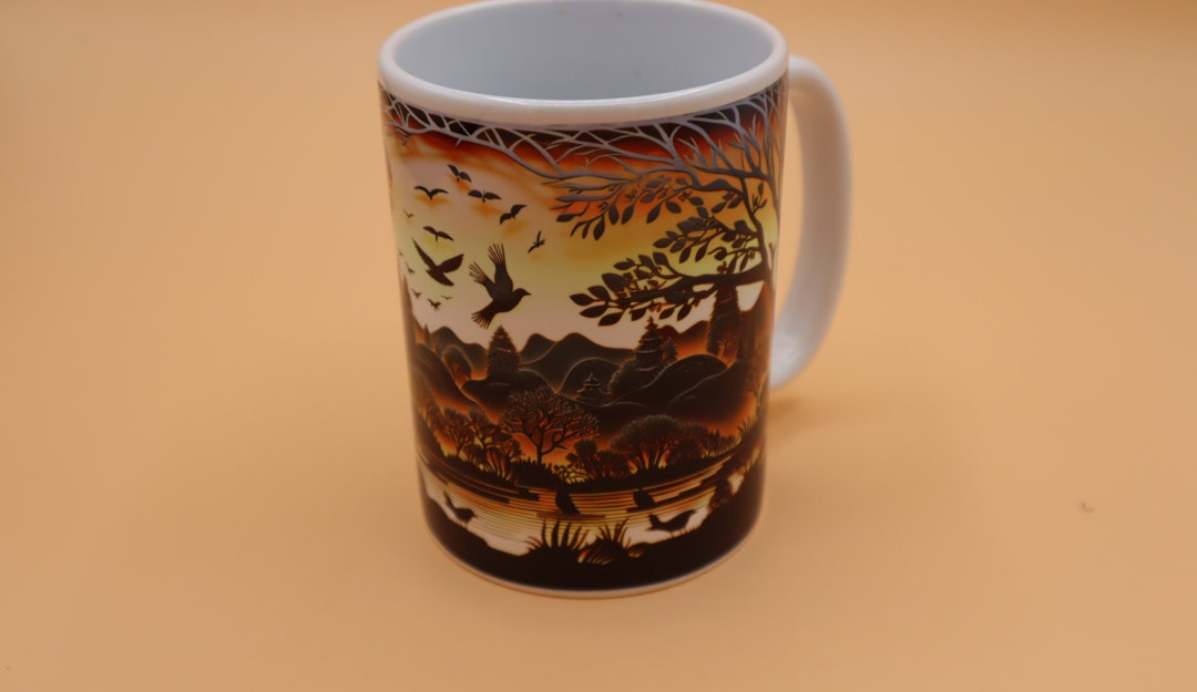 Sunset and Forest in 3D Sunset Forest Mug Sunset Forest Cup - Etsy