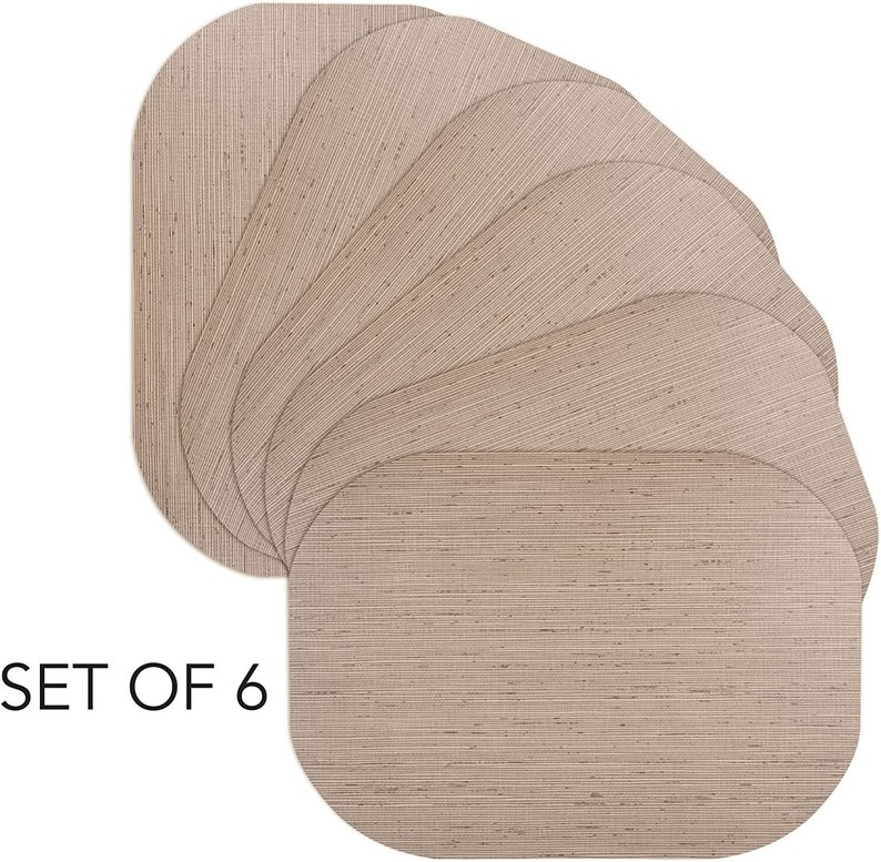 Oval Placemats for Kitchen Table and Dining Room 6-piece Set - Etsy