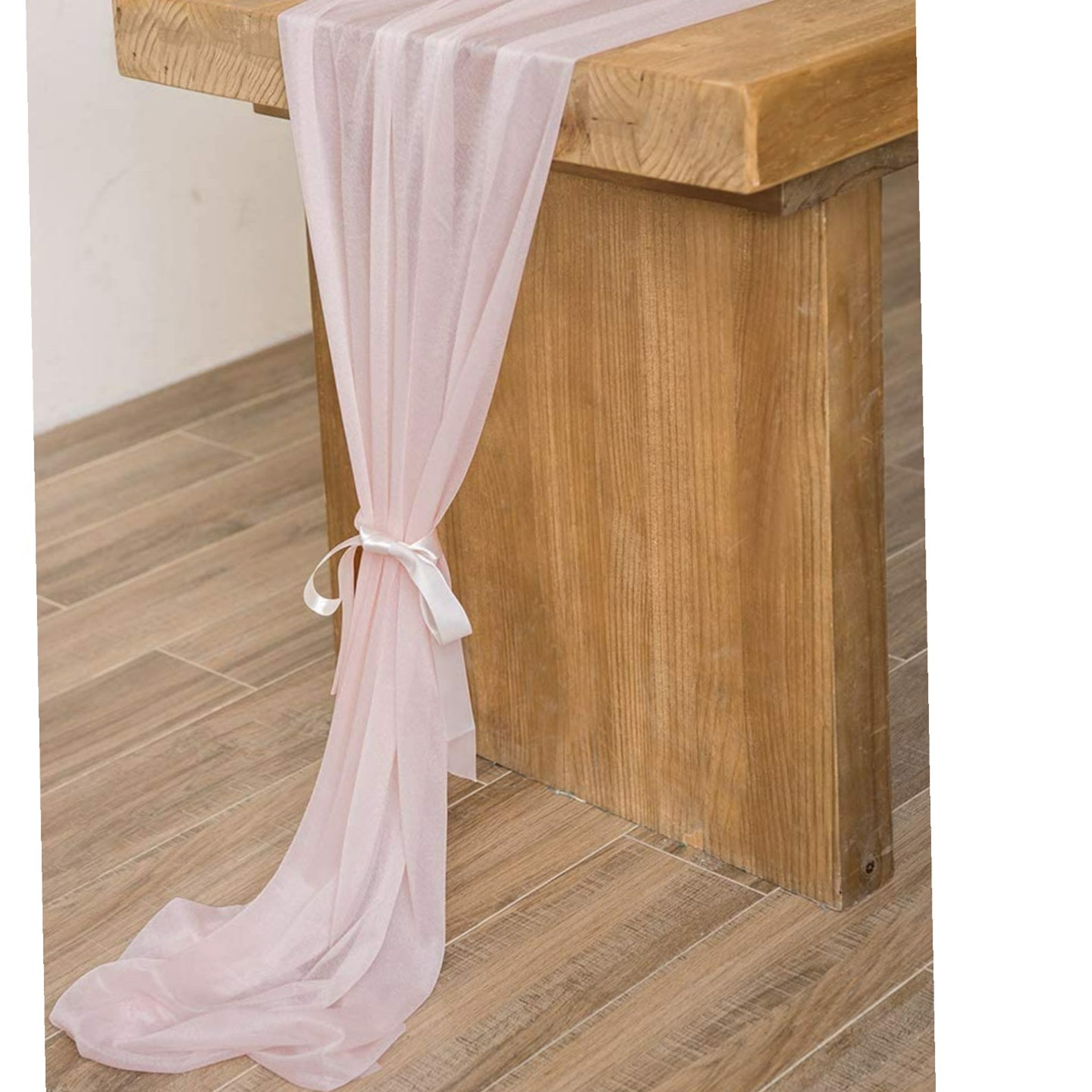 10ft 14 Ft Pink Sheer Table Runner Wedding Table Decor - Etsy