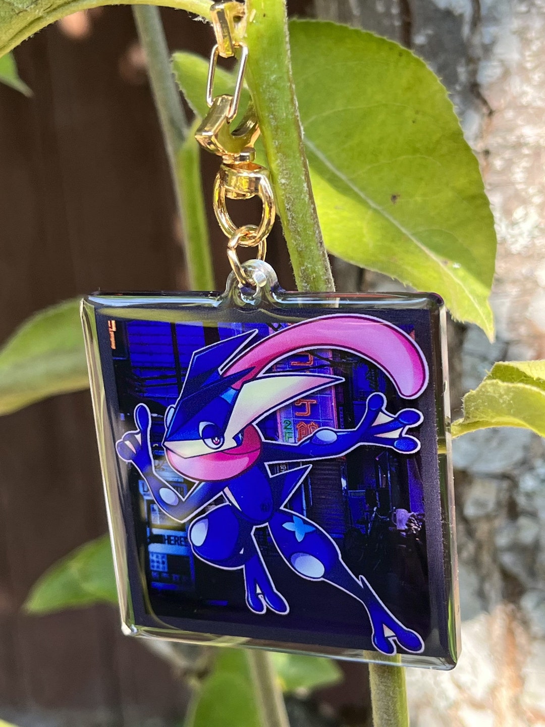 Pokemon Greninja Keychain Cute Backpack Charm Double-sided 2.5 - Etsy
