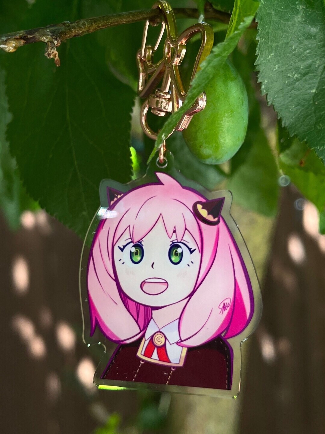 Anime Spy Family Keychain Anya Cute | Backpack Charm | Acrylic Double ...