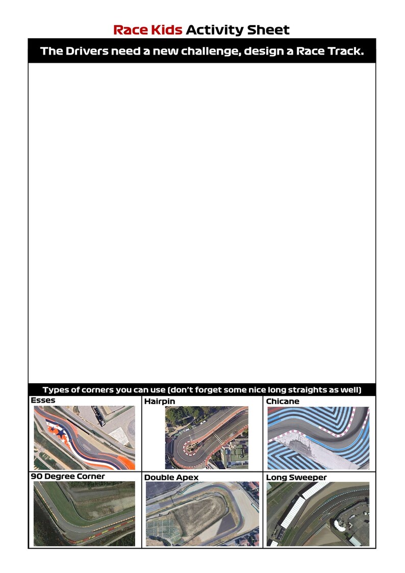 Kids Formula 1 Activity Pack - Etsy