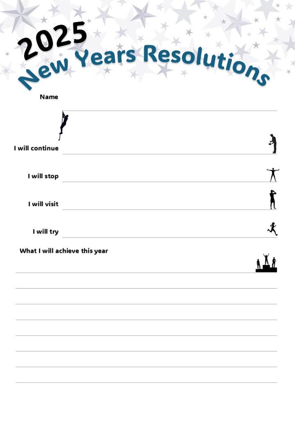 New Years Resolutions 2025 - Etsy