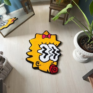 Simpson Tufted Rug Maggie Simpson Custom Rug the Simpsons - Etsy
