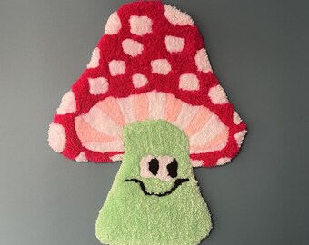 Custom Mushroom Tufted Rug - Etsy