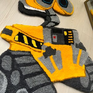 Wall-e Robot Tufted Rug Wall E Disney Tufting Custom - Etsy