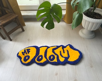 MF Doom Tufted Rug Custom Rug Handmade Rug - Etsy