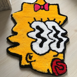 Simpson Tufted Rug Maggie Simpson Custom Rug the Simpsons - Etsy