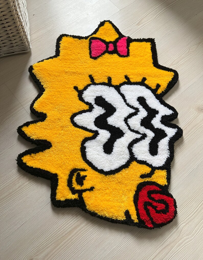 Simpson Tufted Rug Maggie Simpson Custom Rug the - Etsy