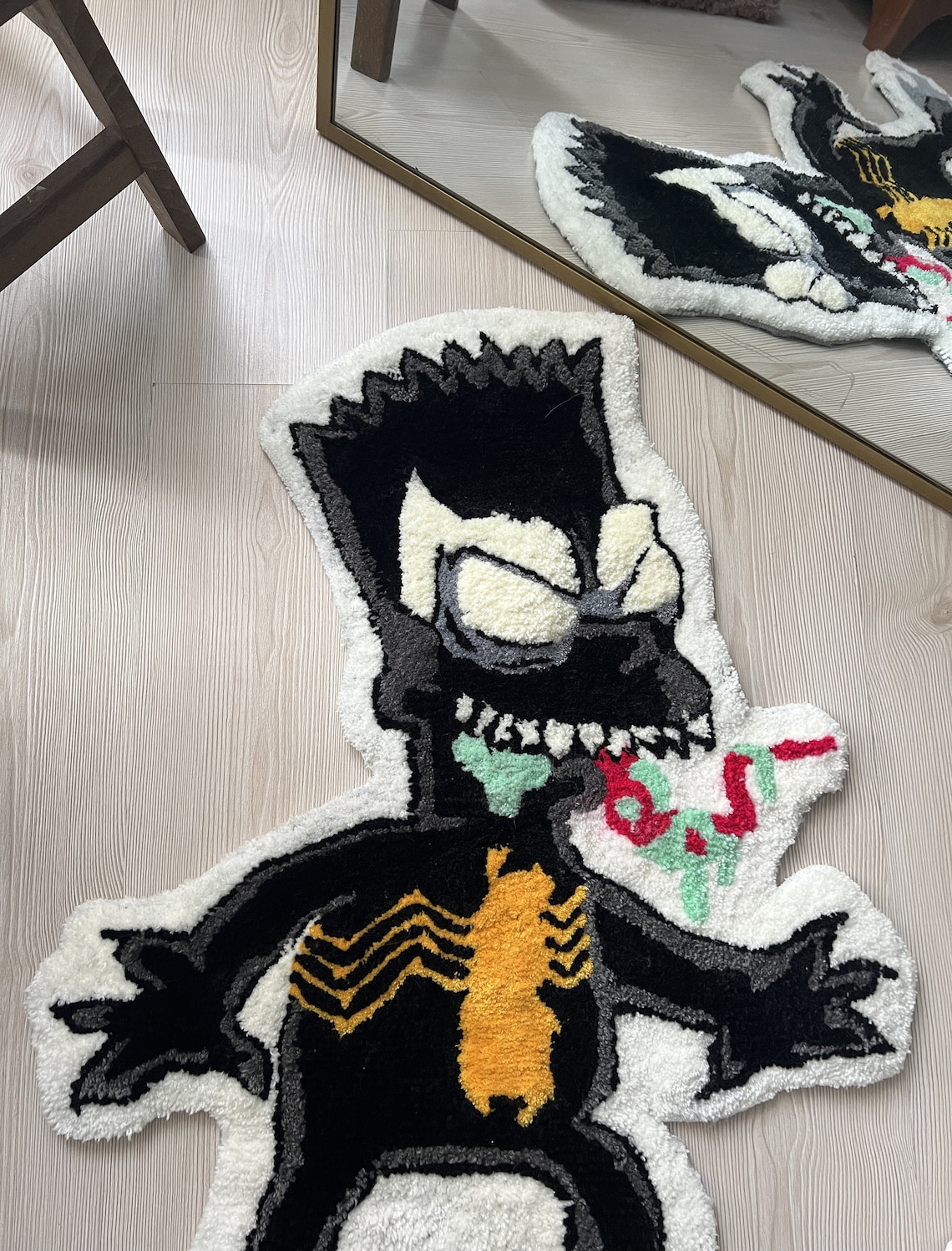 Custom Simpson Bart Tufted Rug Simpsons %100 Handmade - Etsy