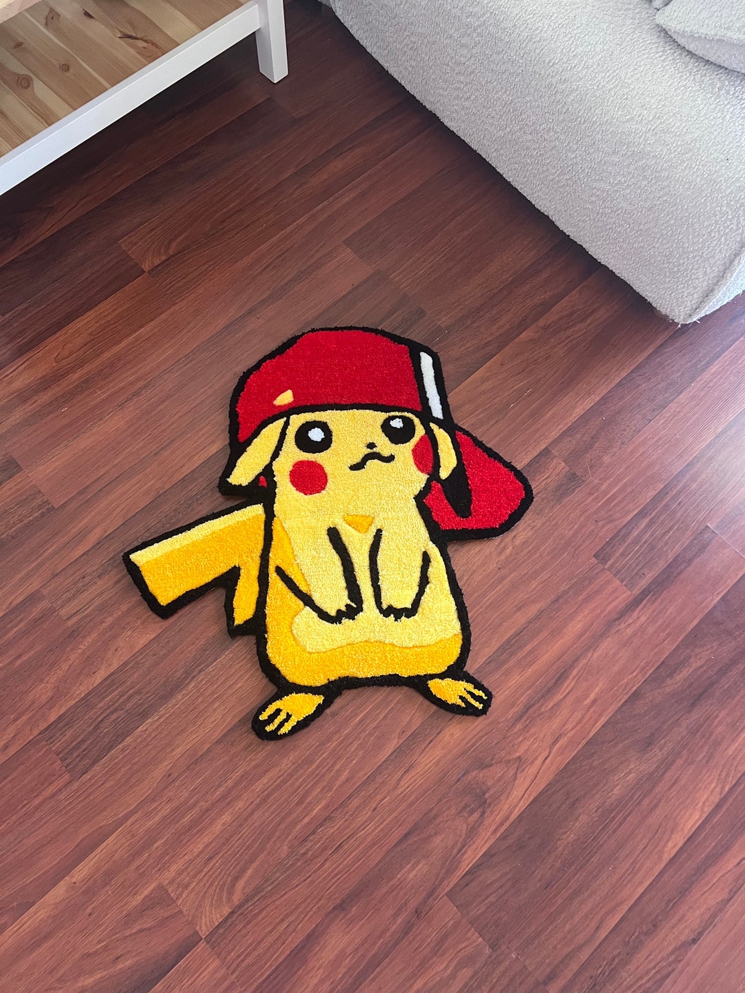 Yellow Cute Character Tufted Rug Custom Rug %100 Handmade - Etsy