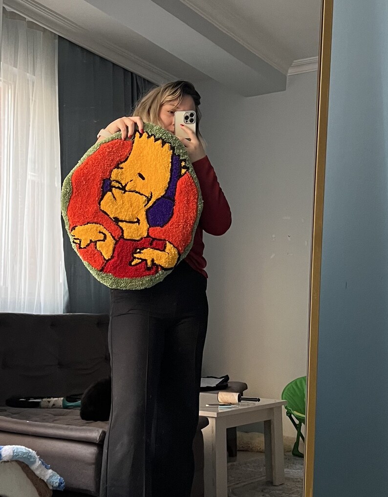Simpson Fun Tufted Rug Bart Simpson Custom Rug Simpsons - Etsy