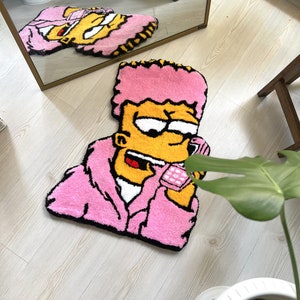 Bart Simpson Rug the Simpsons Custom Tufted Rug - Etsy