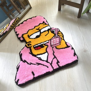 Bart Simpson Rug the Simpsons Custom Tufted Rug - Etsy