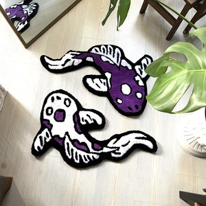 Koi Yin Yang Fish Rug Custom Asian Tufted Rug - Etsy