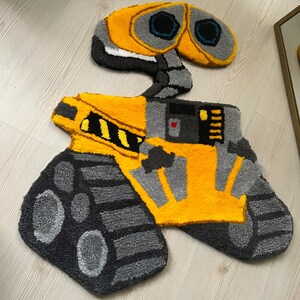 Wall-e Robot Tufted Rug Wall E Disney Tufting Custom - Etsy