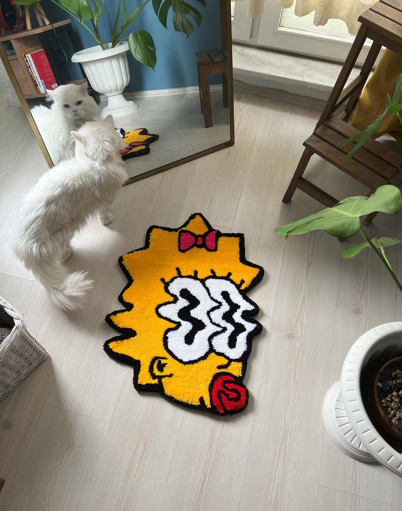Simpson Tufted Rug Maggie Simpson Custom Rug the - Etsy