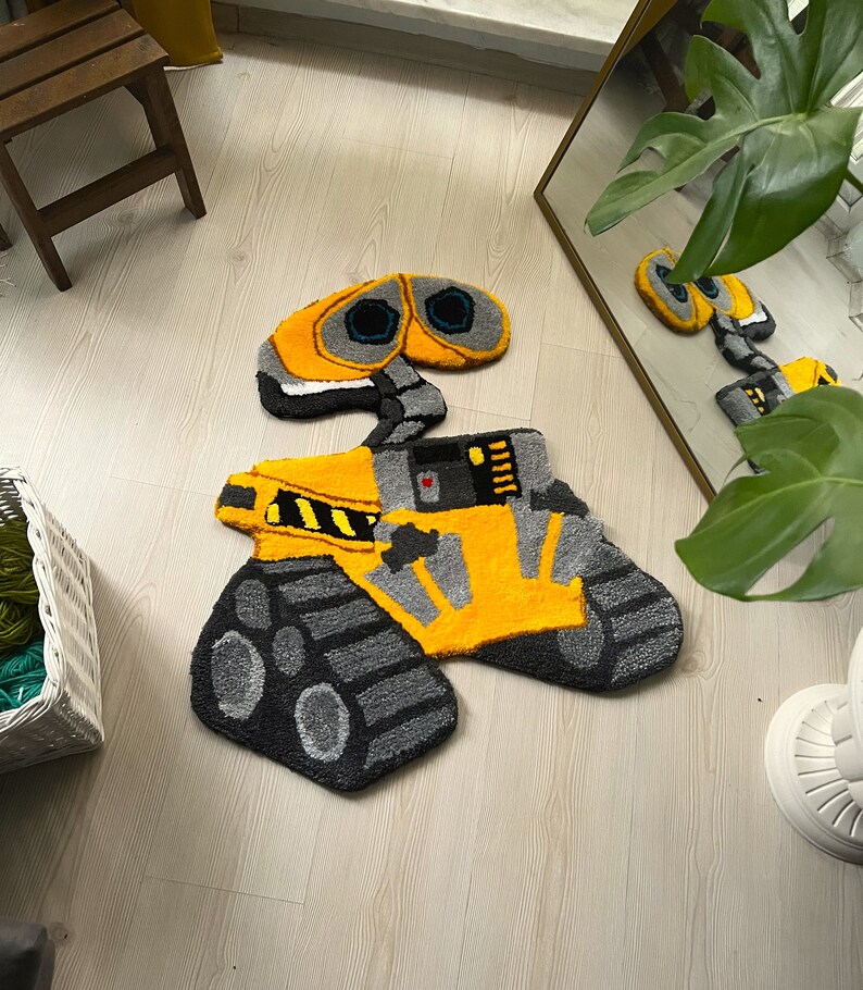 Wall-e Robot Tufted Rug Wall E Disney Tufting Custom - Etsy