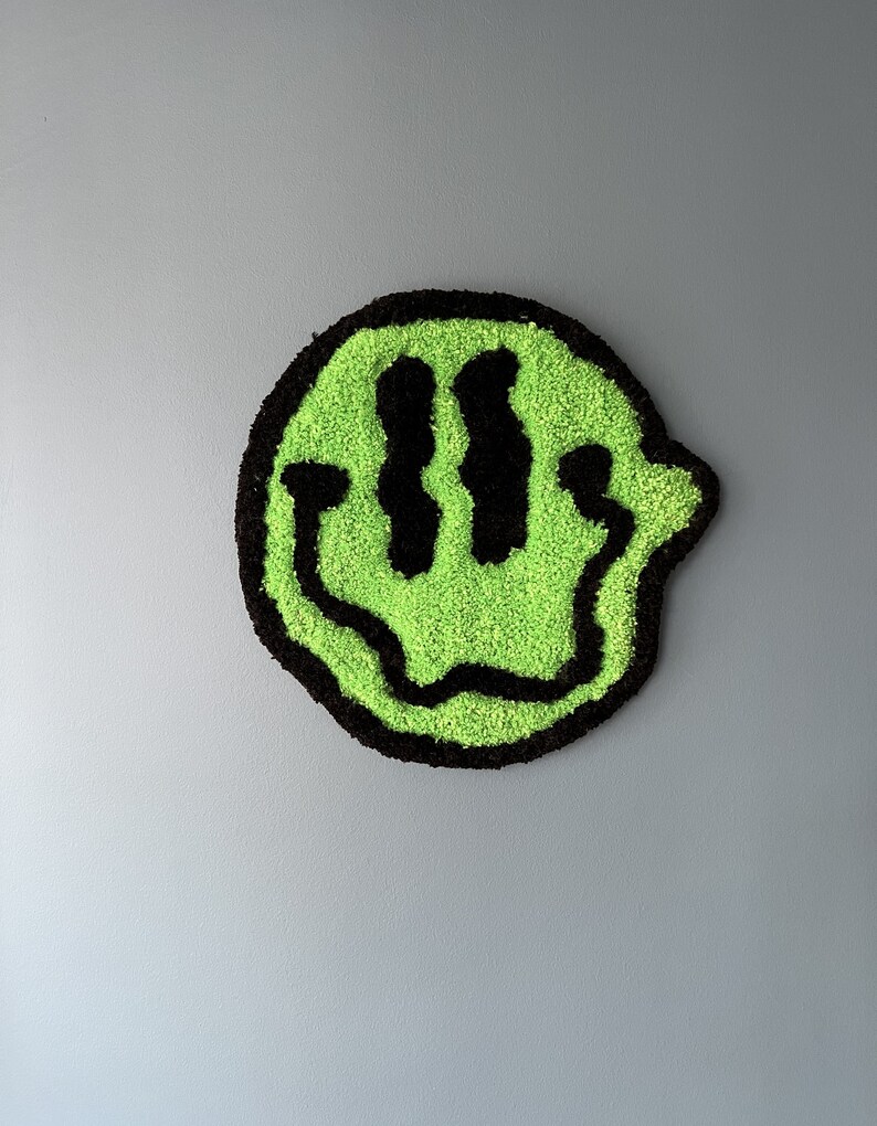 Trippy Smile Tufted Rug Custom Smile Rug - Etsy