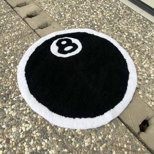 8 Ball Tufted Rug Handmade Custom Rug Billiards Rug - Etsy