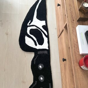 Scream Ghost Face Knife Rug Ghost Face Killer Tufting %100 Handmade Rug ...
