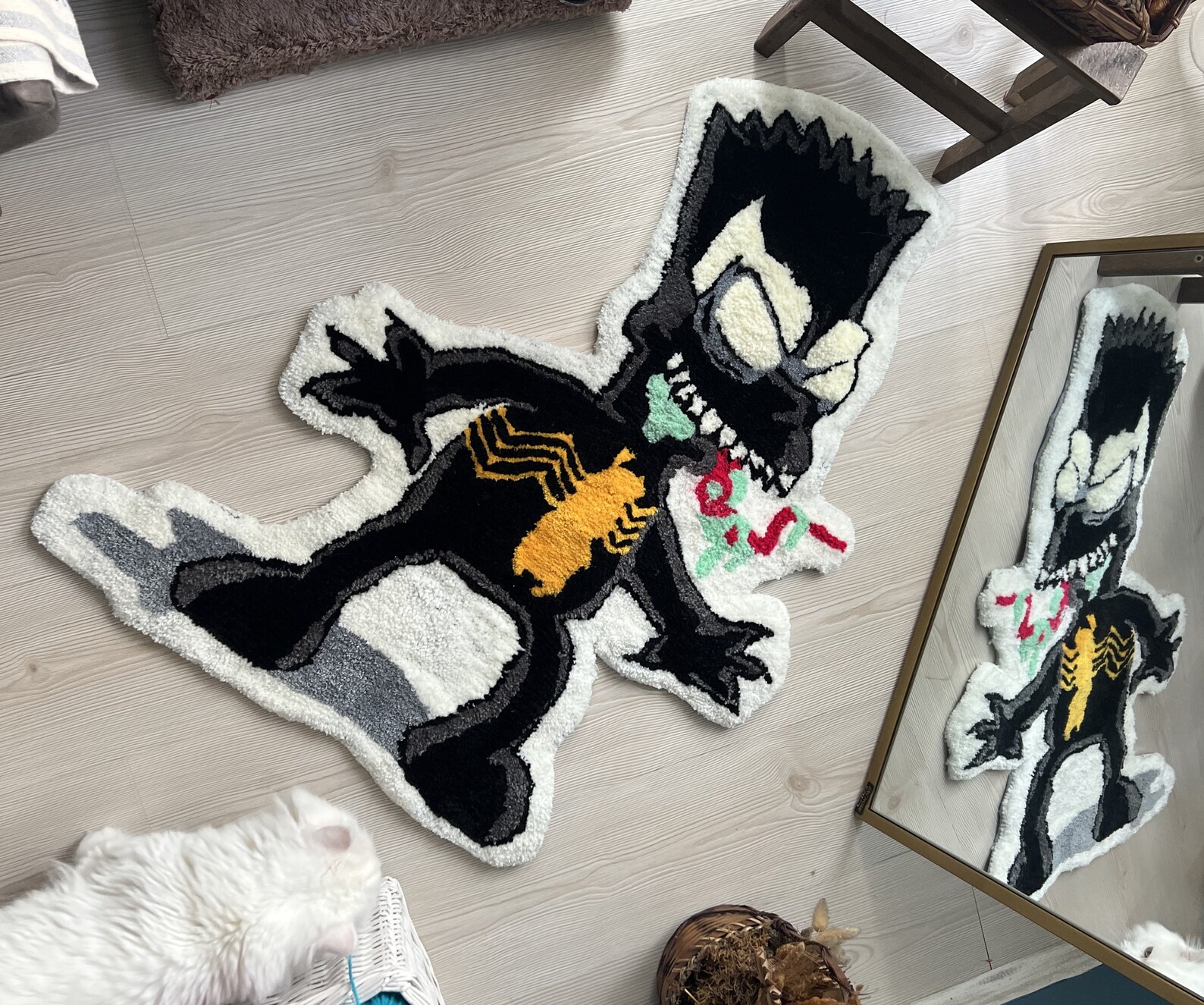 Custom Simpson Bart Tufted Rug Simpsons %100 Handmade - Etsy