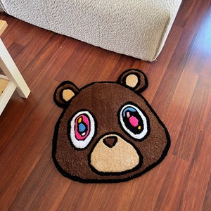 Kanye West Graduation Bear Rug Gift for Rug - Etsy