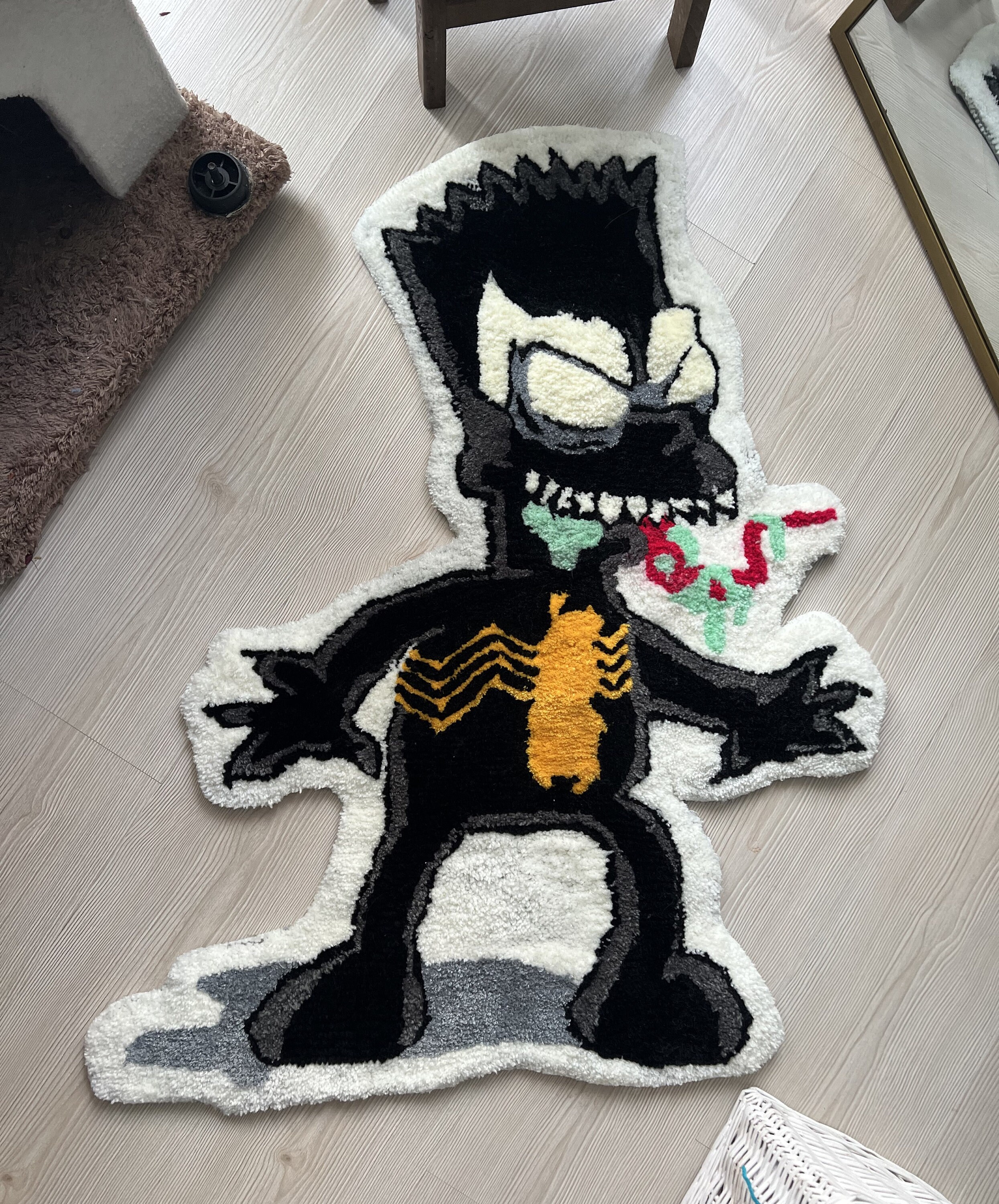 Custom Simpson Bart Tufted Rug Simpsons %100 Handmade - Etsy