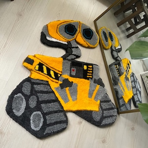 Wall-e Robot Tufted Rug Wall E Disney Tufting Custom - Etsy