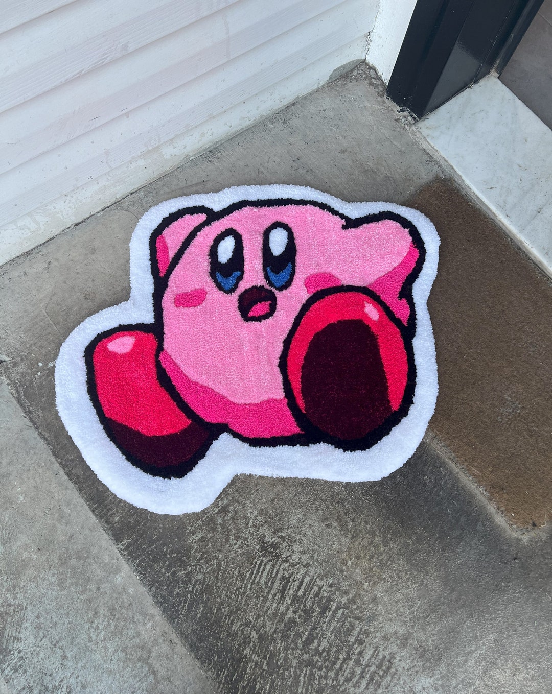 Kirby Cute Tufted Rug Custom Anime Rug Pink Rug - Etsy