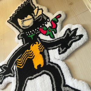 Custom Simpson Bart Tufted Rug Simpsons %100 Handmade - Etsy